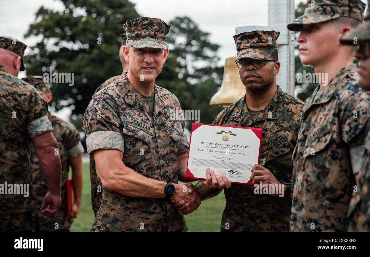 U.S. Marine Corps Staff Sgt. Christopher Davis, right, a Pensacola, Fla ...