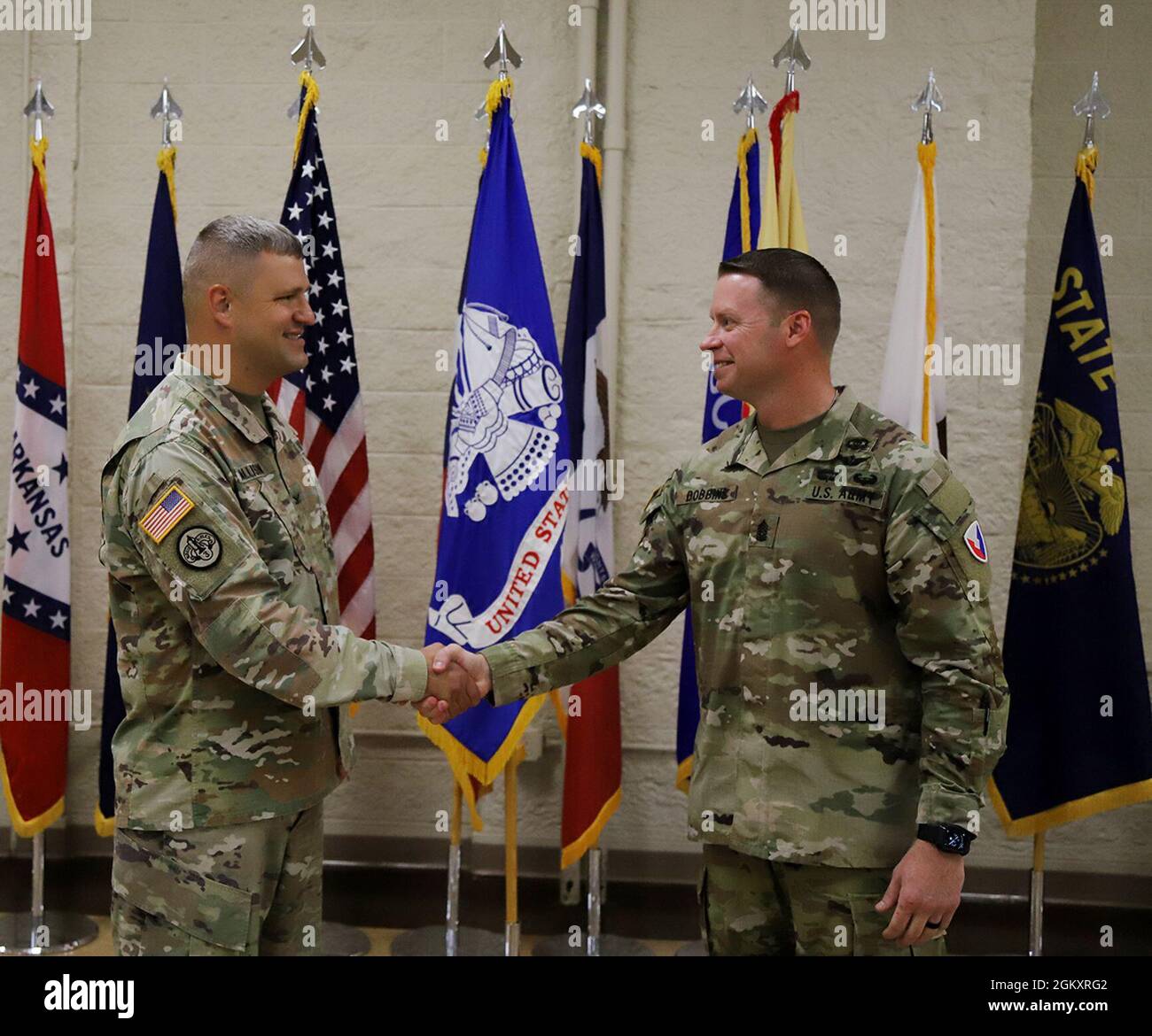 Col. Todd Allison (left), garrison commander, US Army Garrison Rock ...