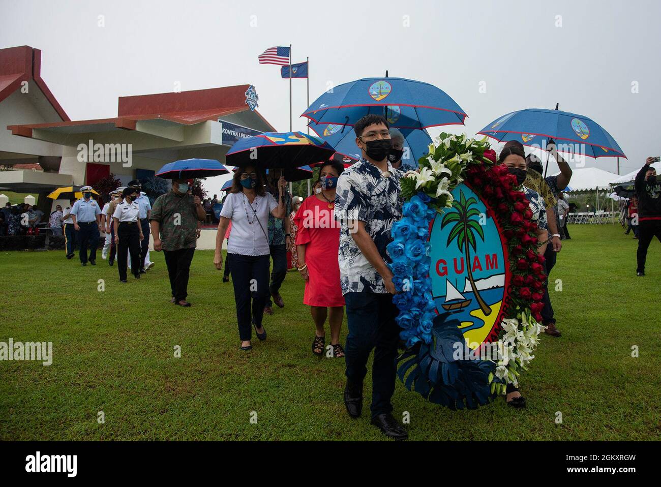 ADELUP, Guam (July 22, 2021) - Local government and military leaders ...