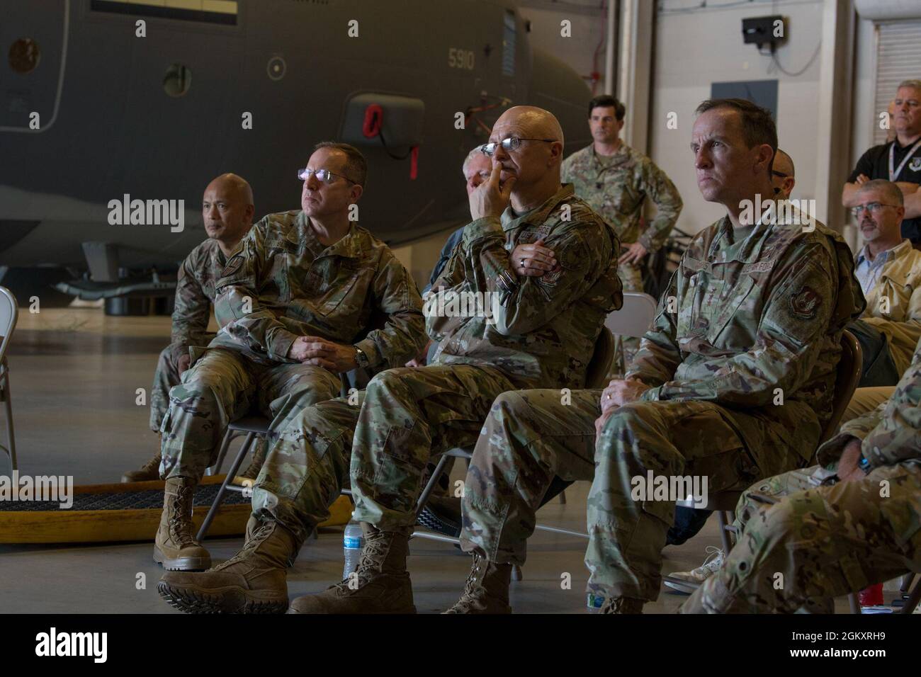 U.S. Air Force Lt. Gen. Jim Slife, left, commander of Air Force Special ...