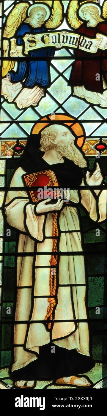 St Columba, Irish abbot, missionary, 6th century, founder of Iona Abbey ...