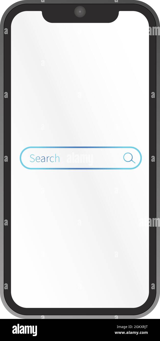 Smartphone search engine screen, search box, smart phone, device, wire ...