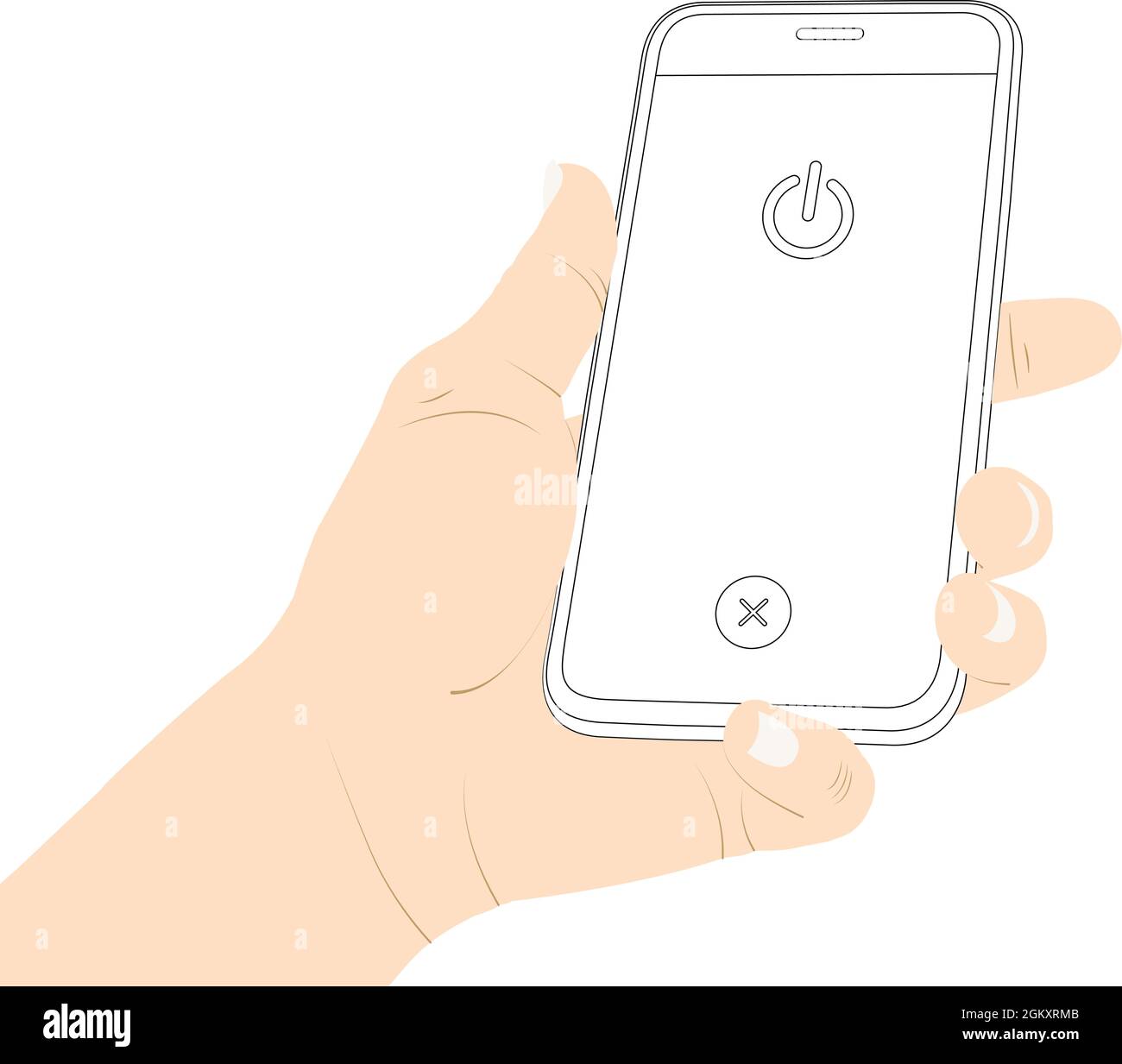 Power off, turn off, off, close, mobile phone, smart phone, hand, turn ...