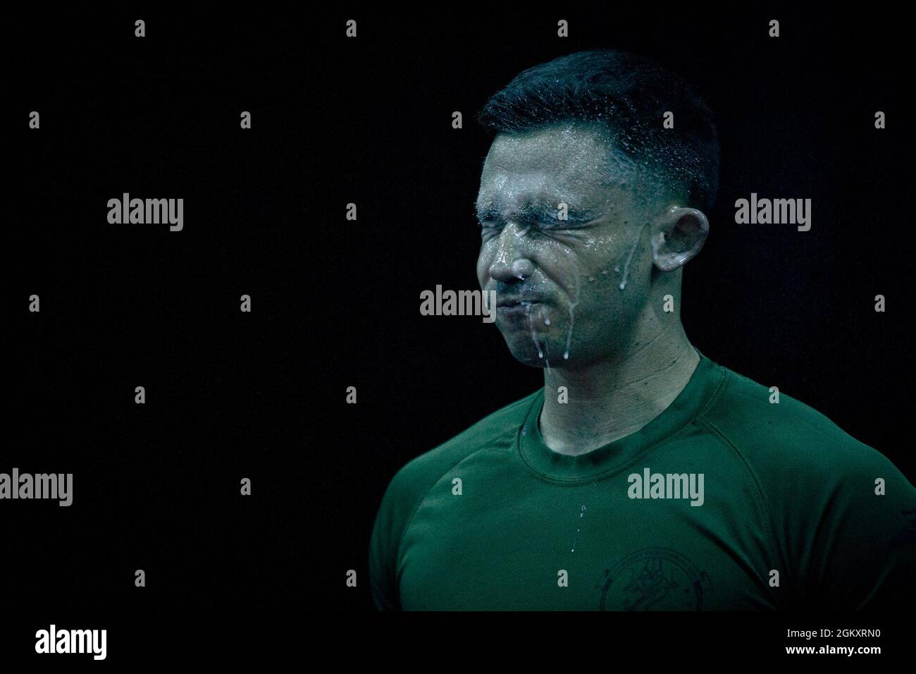 U.S. Marine Corps 1st Lt. Devin Nathan, deputy director with ...