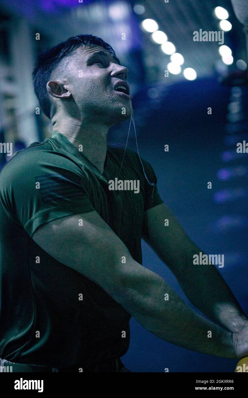 U.S. Marine Corps 1st Lt. Devin Nathan, deputy director with ...