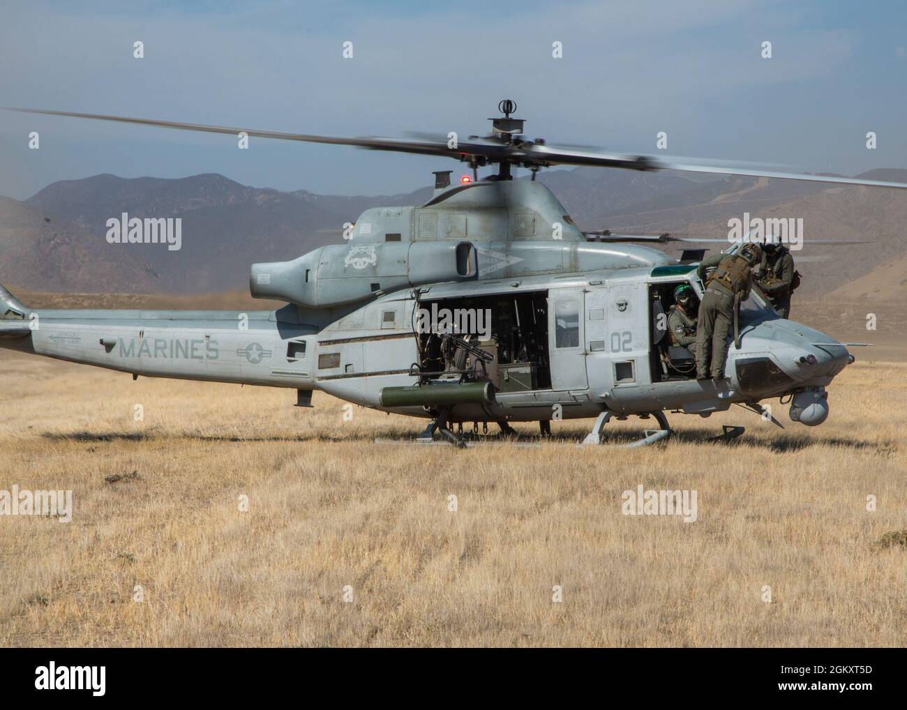 UH-1Y Venoms assigned to Marine Light Attack Helicopter Squadron (HMLA ...