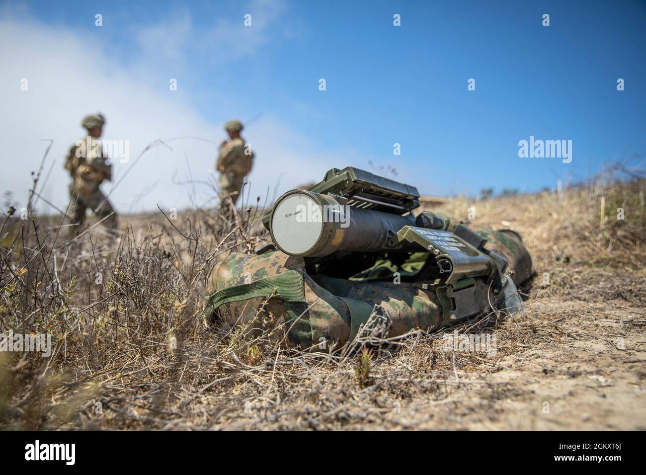 A U.S. Marine Corps FIM-92 stinger missile is used as part of short ...