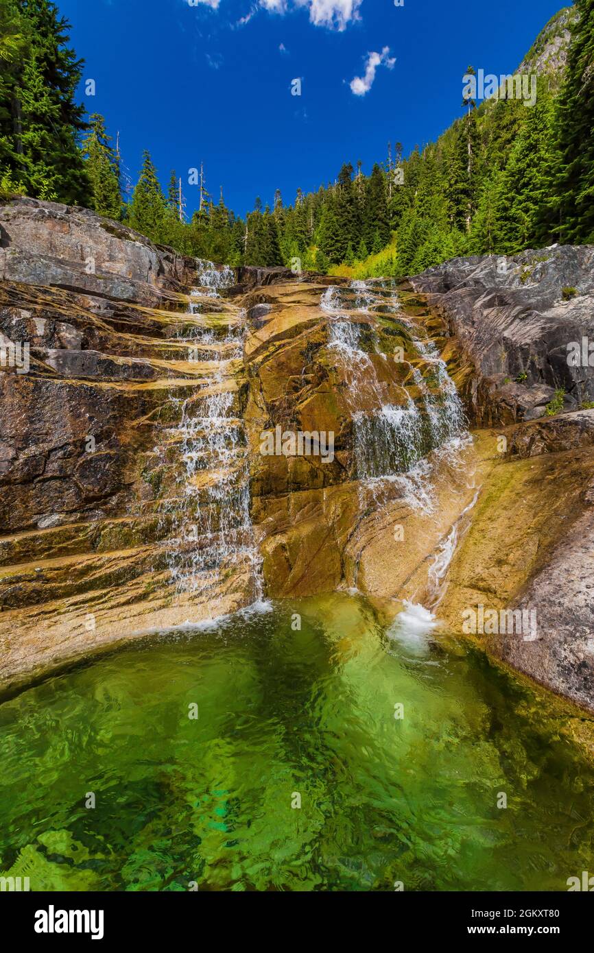 Keekwulee Falls in the Alpine Lakes Wilderness, Mount Baker–Snoqualmie ...