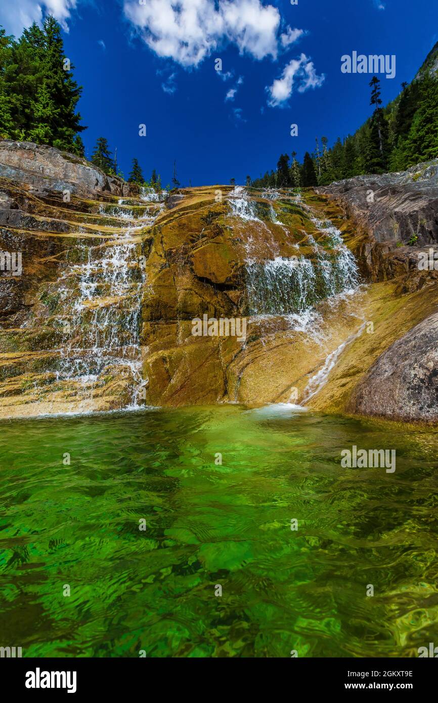Keekwulee Falls in the Alpine Lakes Wilderness, Mount Baker–Snoqualmie ...
