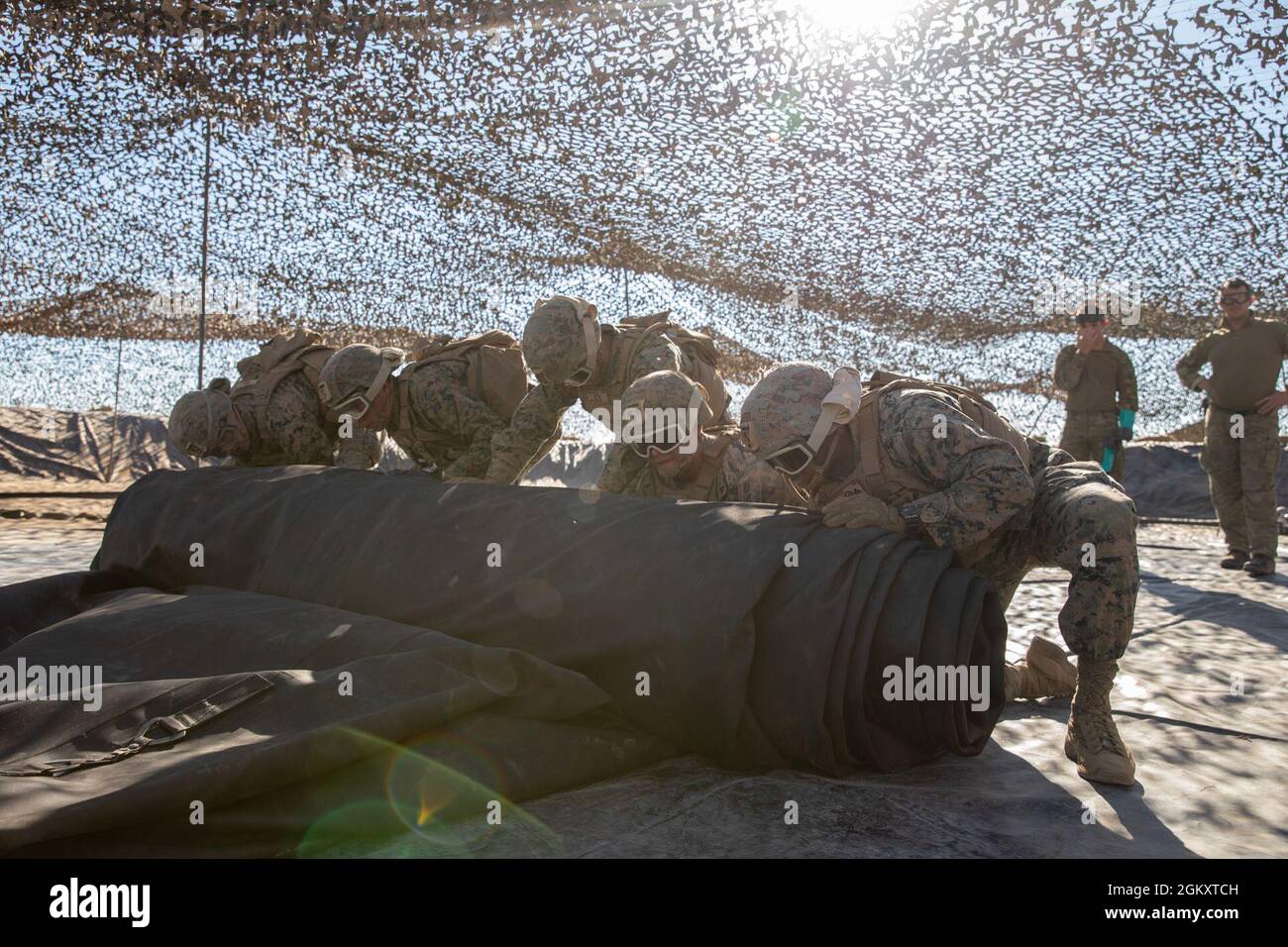 U.S. Marine Corps bulk fuel specialists with Combat Logistics Regiment ...