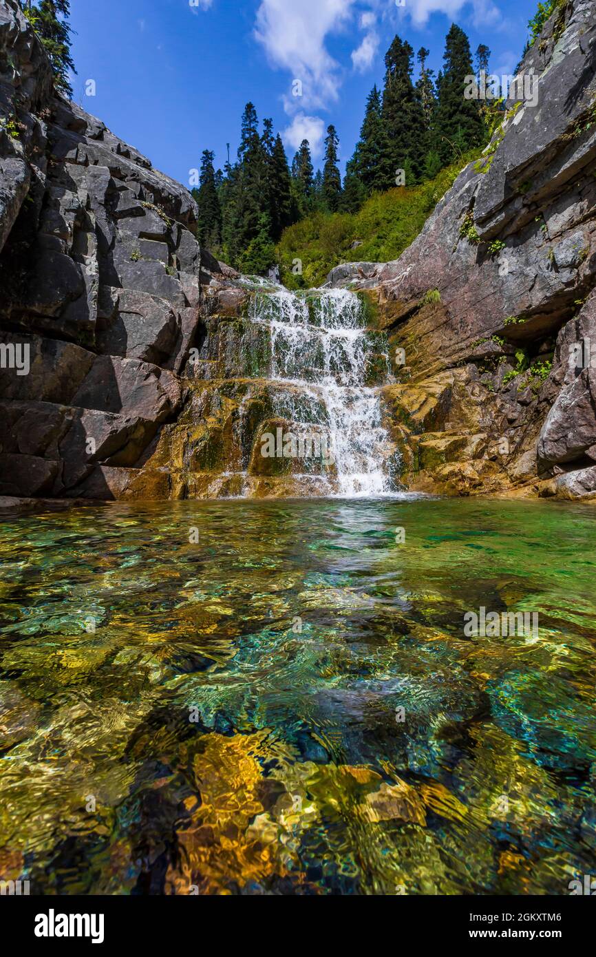 Keekwulee Falls in the Alpine Lakes Wilderness, Mount Baker–Snoqualmie ...