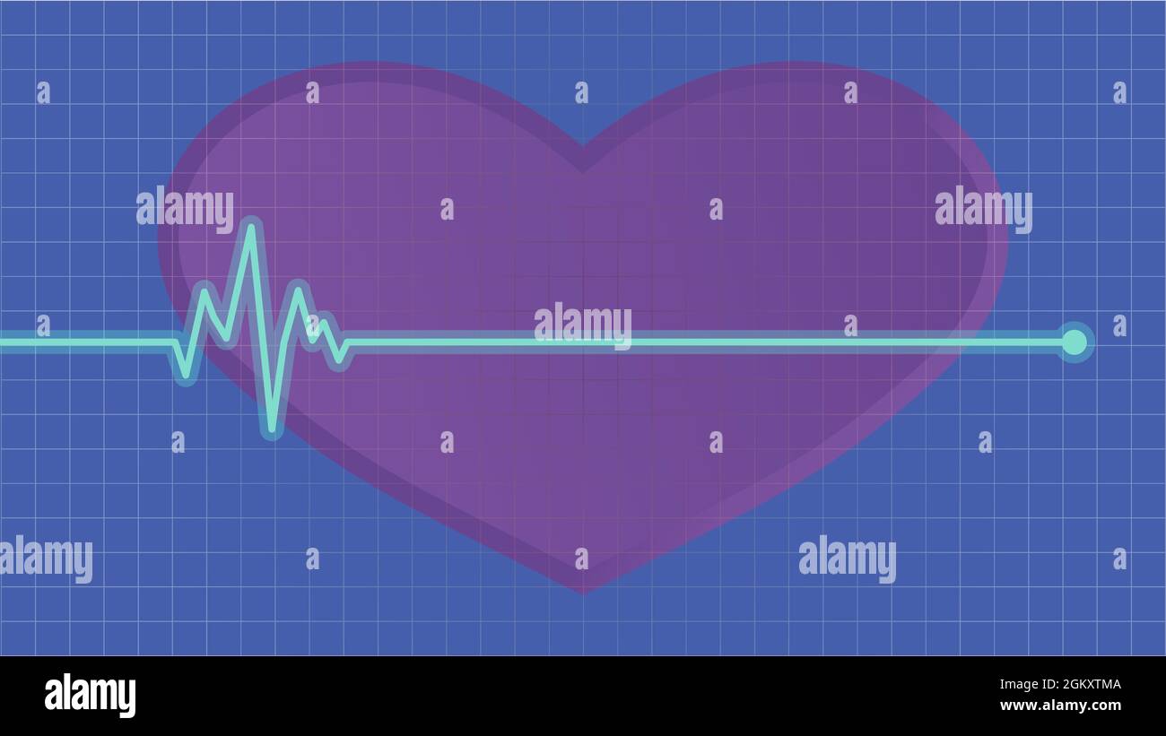 Heartbeat, pulse, monitor, graphic, heart vector stock Stock Vector ...