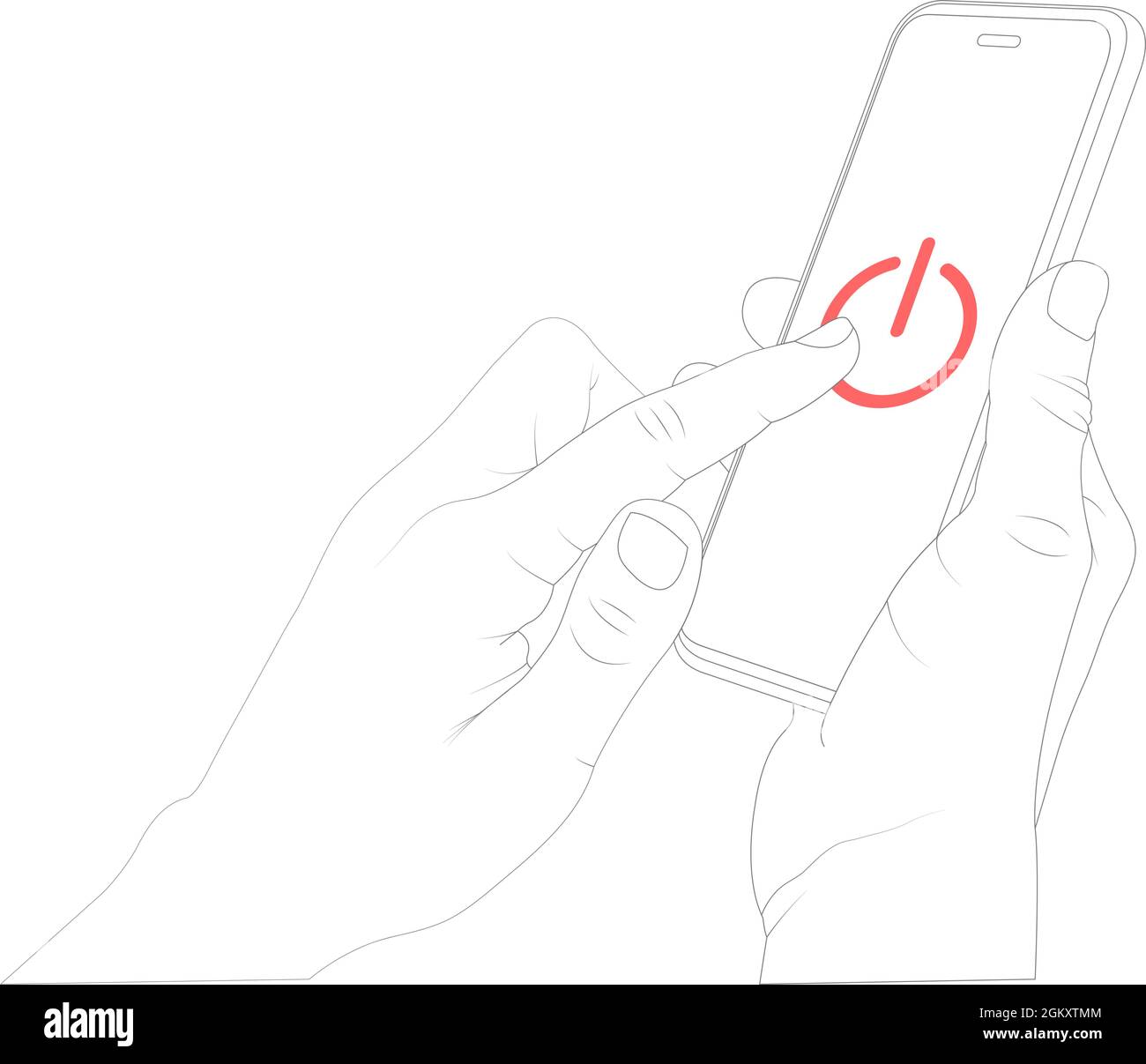 Turning off with smartphone, screen, power off, turn off, deactivate ...
