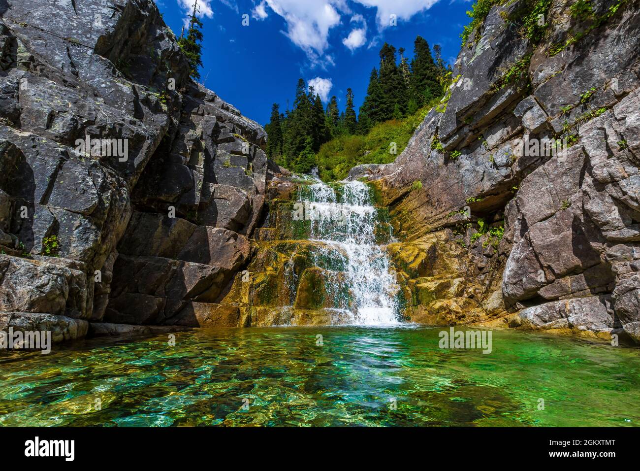 Keekwulee Falls in the Alpine Lakes Wilderness, Mount Baker–Snoqualmie ...