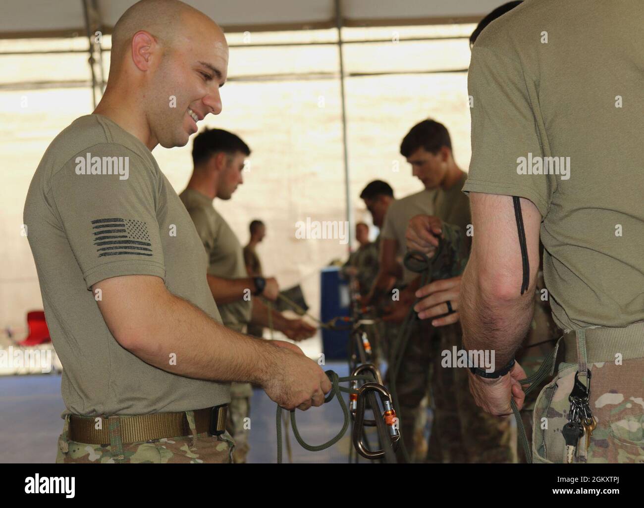 U.S. Army Soldiers assigned to Task Force Iron Gray, in support of ...