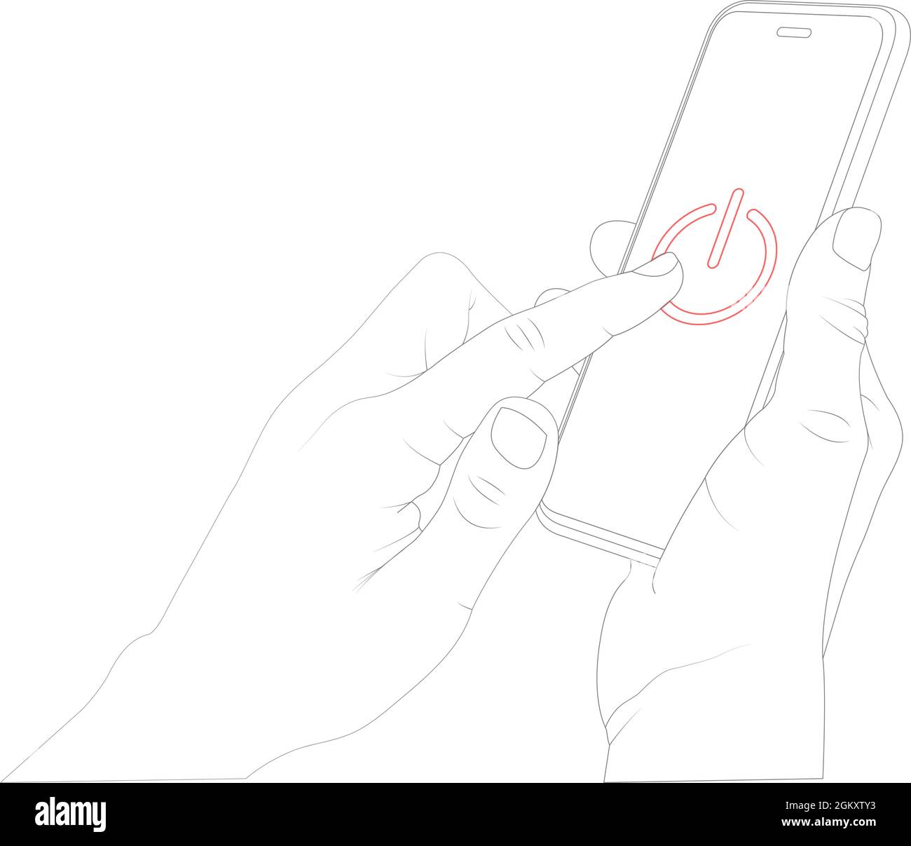 Turning off with smartphone, screen, power off, turn off, deactivate ...