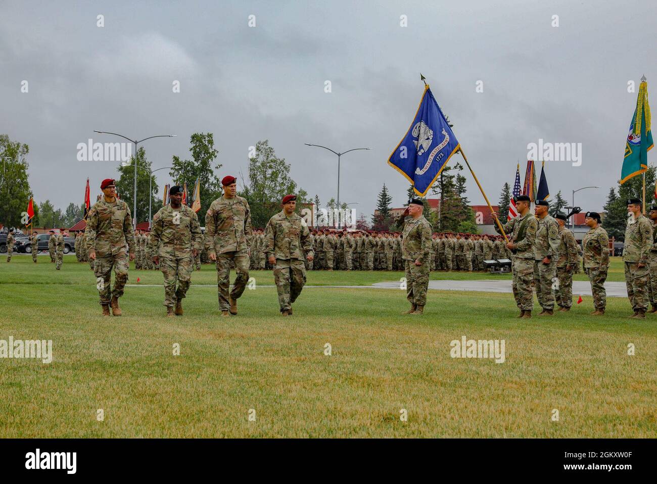 Maj. Gen. Brian Eifler, Commanding General USARAK (Incoming), left, Maj ...
