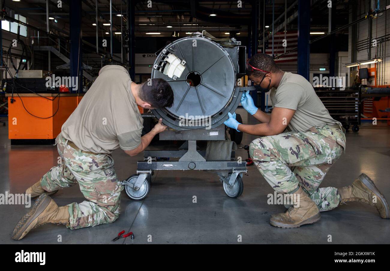 U.S. Air Force Staff Sgt. Chris Williams and Airman 1st Class Daryl ...