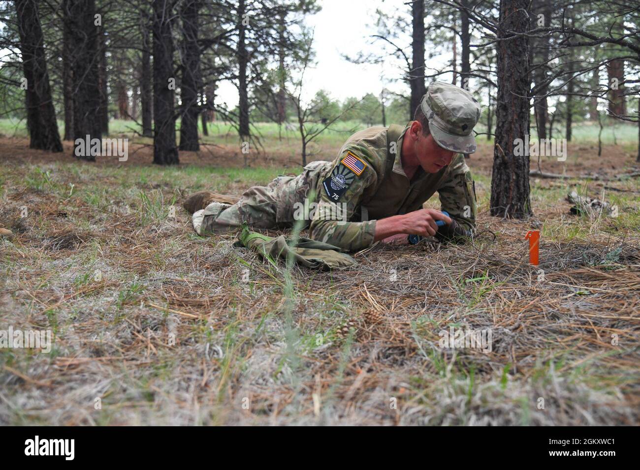 Spc. Adam Barlow, from the 65th Field Artillery Brigade, Utah National ...