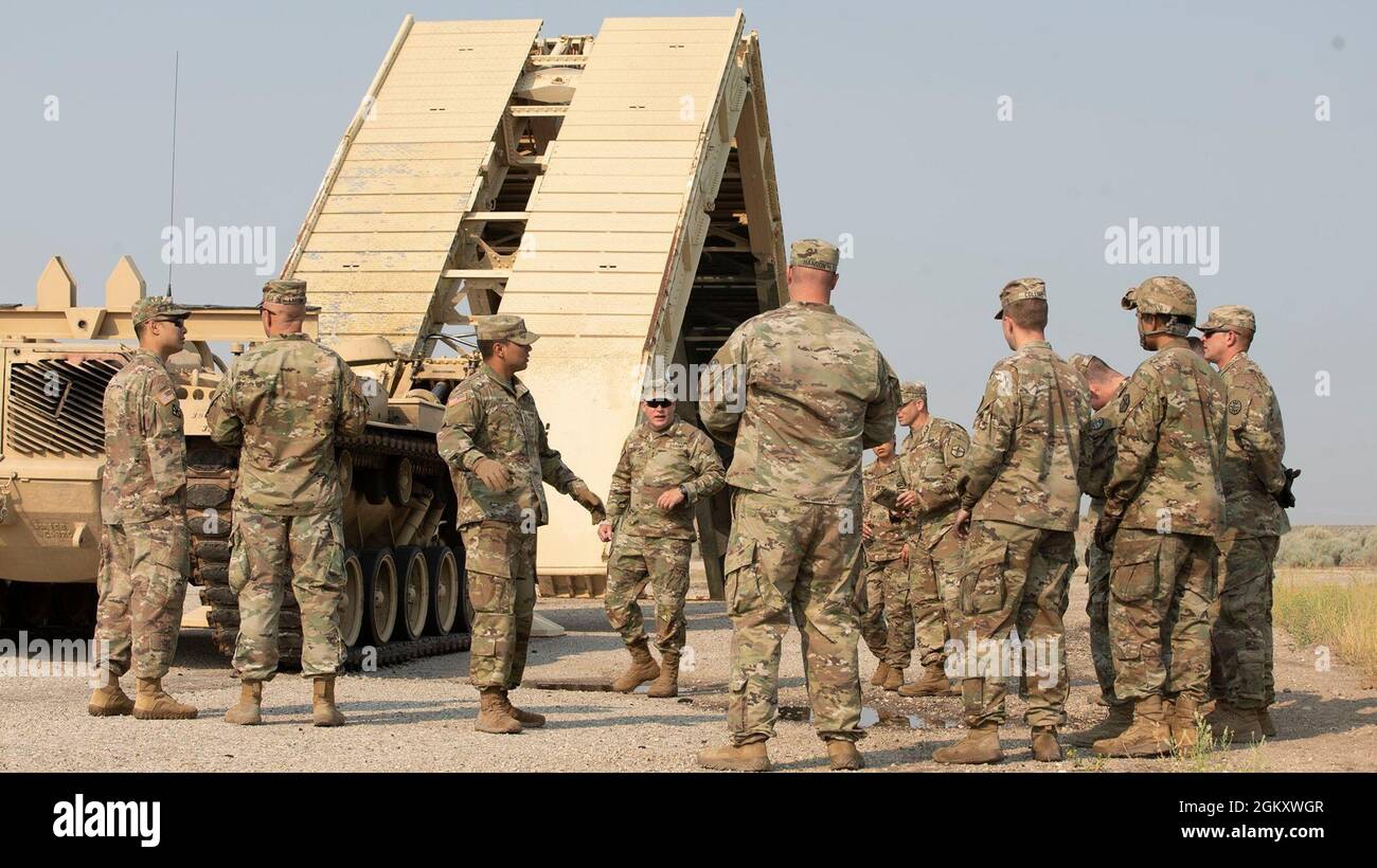 Soldiers with the 416th Theater Engineer Command showcase the Armored ...