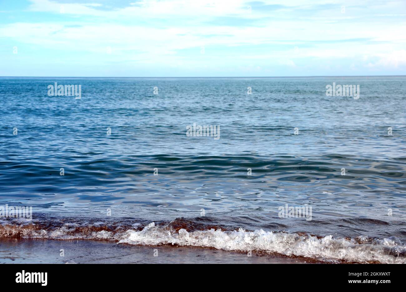 background of the blue sea without any person in the summer Stock Photo ...