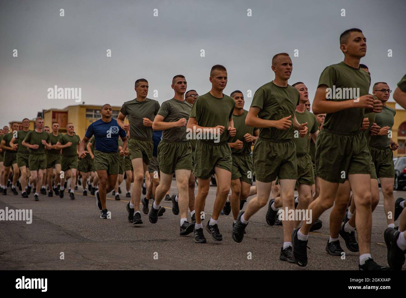 New Marines with Kilo Company, 3rd Recruit Training Battalion ...