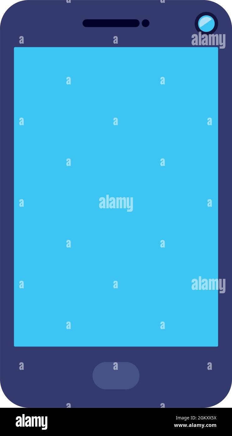 blue cellphone illustration Stock Vector Image & Art - Alamy