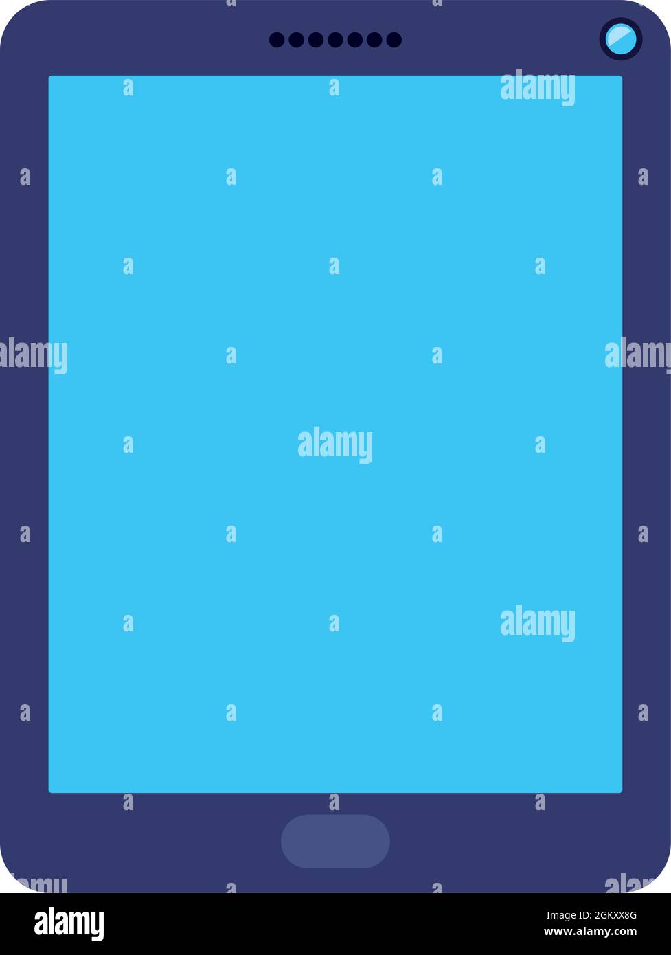 blue tablet illustration Stock Vector Image & Art - Alamy