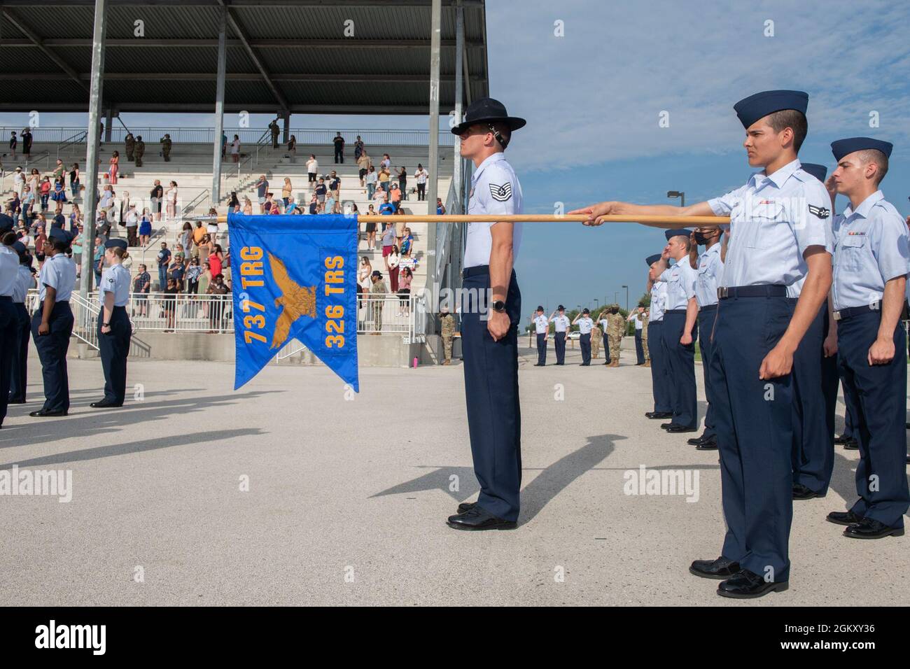 U.S. Air Force basic military graduation and coining ceremony is held ...