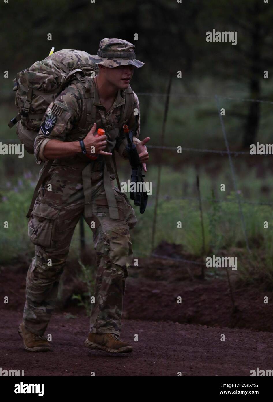 Spc. Addison Smith, with A-Troop, 1-112th Cavalry Regiment, Texas Army ...