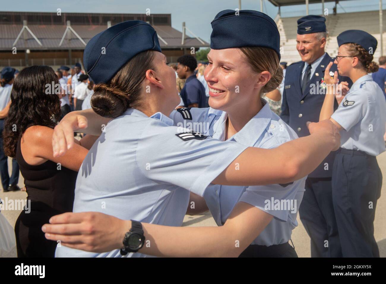 U.S. Air Force basic military graduation and coining ceremony is held ...