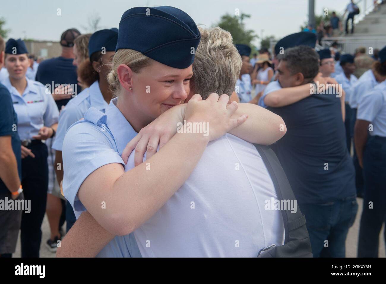 U.S. Air Force basic military graduation and coining ceremony is held ...