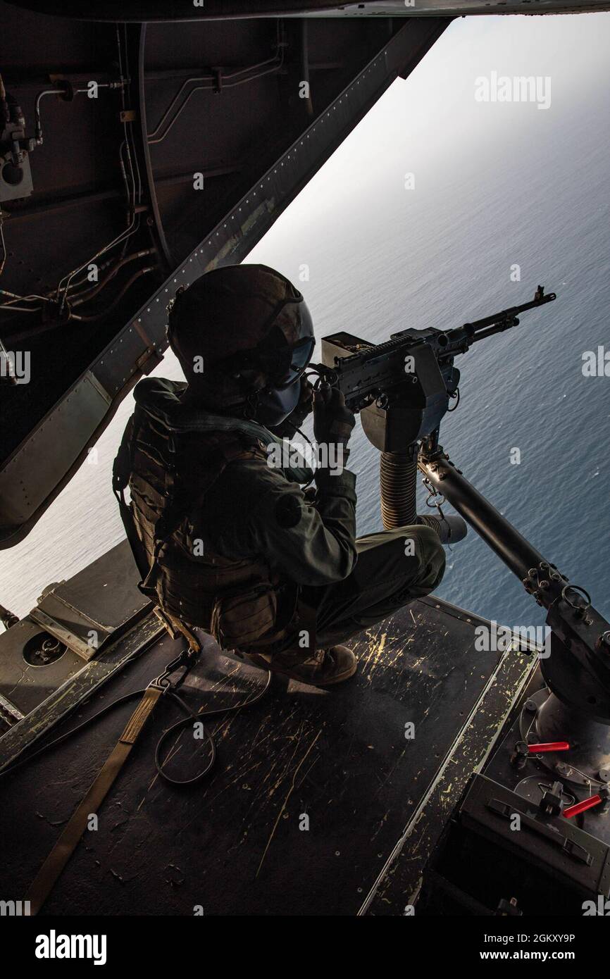 U.S. Marine Corps Cpl. Nathan Sigulas a MV-22B crew chief with Marine ...