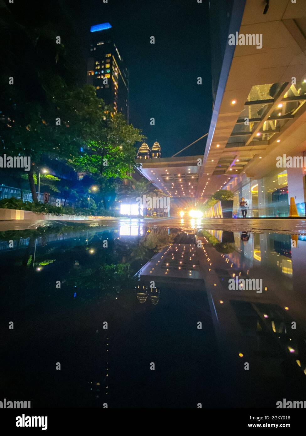 JAKARTA, INDONESIA - Jul 14, 2021: A building in Jakarta Indonesia SCBD ...
