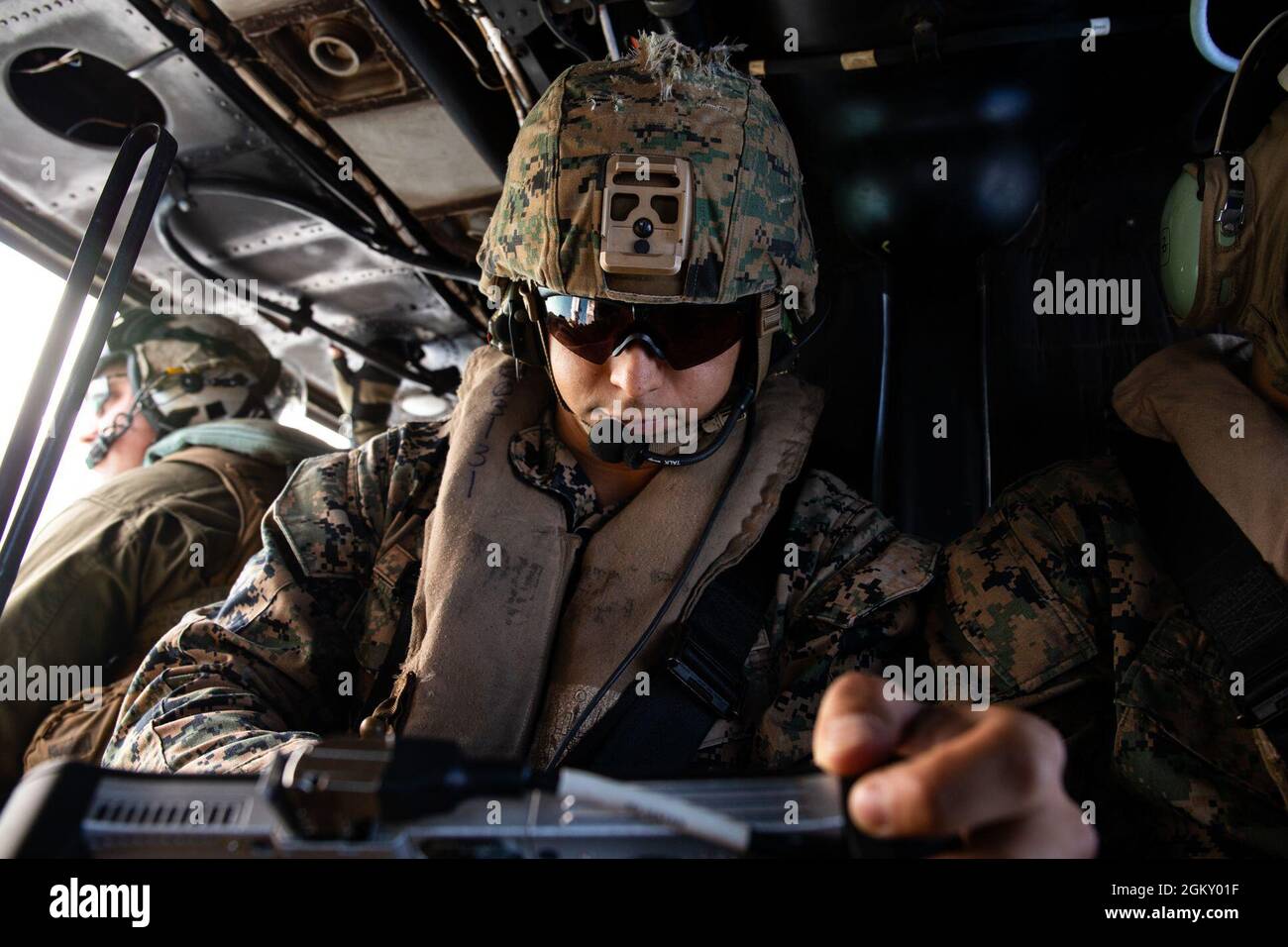 U.S. Marine Corps Cpl. David Stevens, systems engineer and team leader ...
