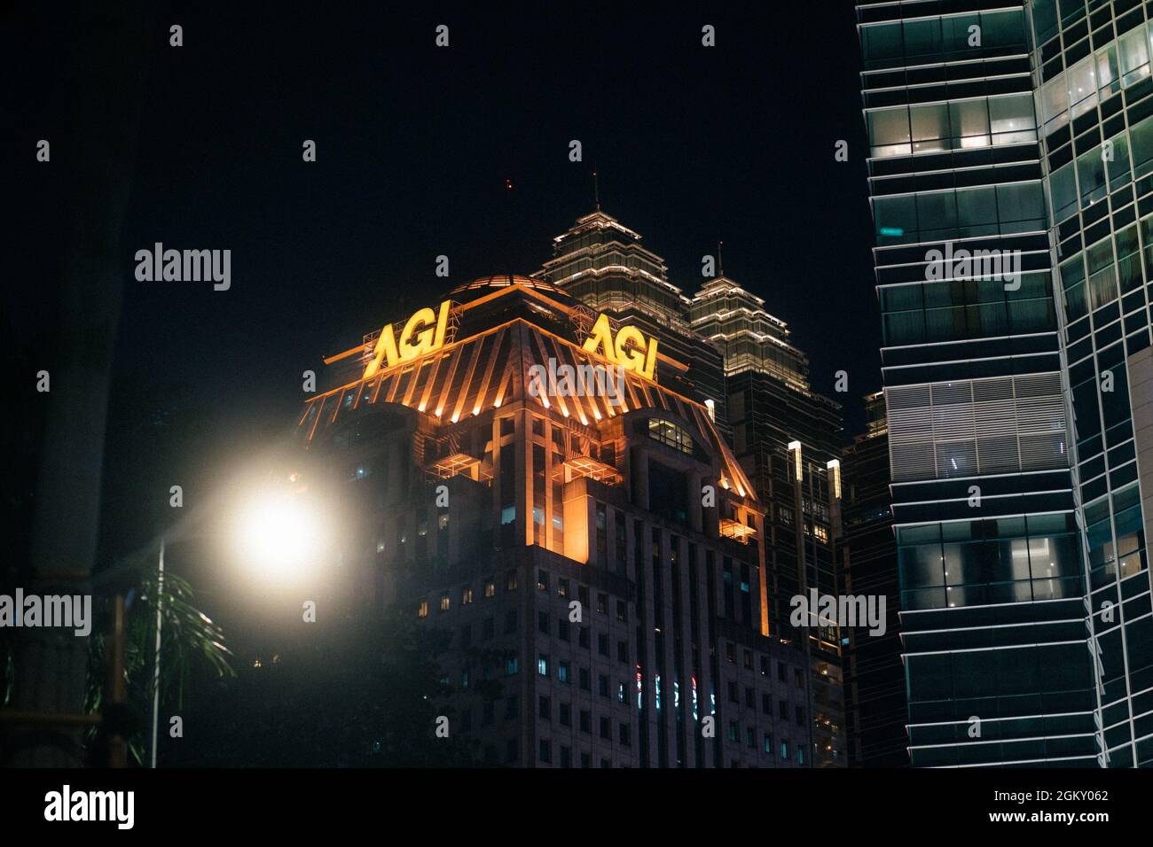 JAKARTA, INDONESIA - Jul 13, 2021: The SCBD financial area in Jakarta ...