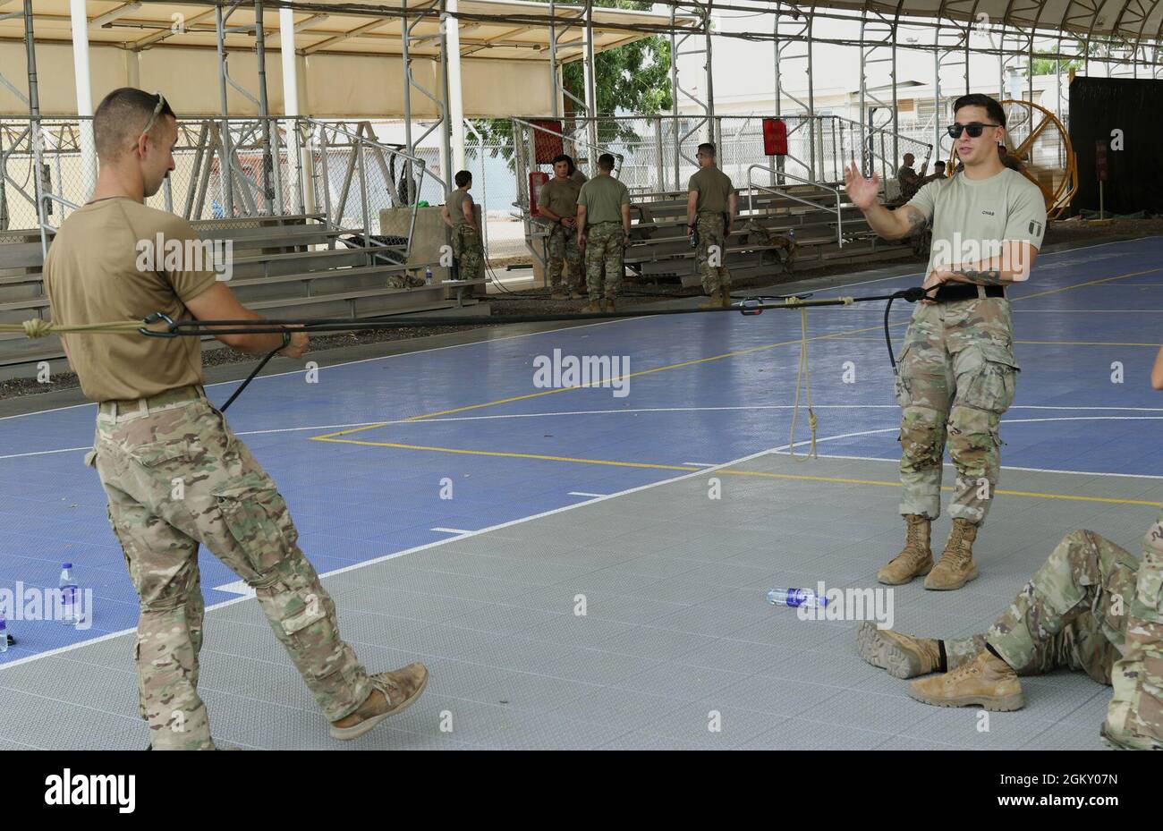 U.S. Army Soldiers assigned to Task Force Iron Gray, in support of ...