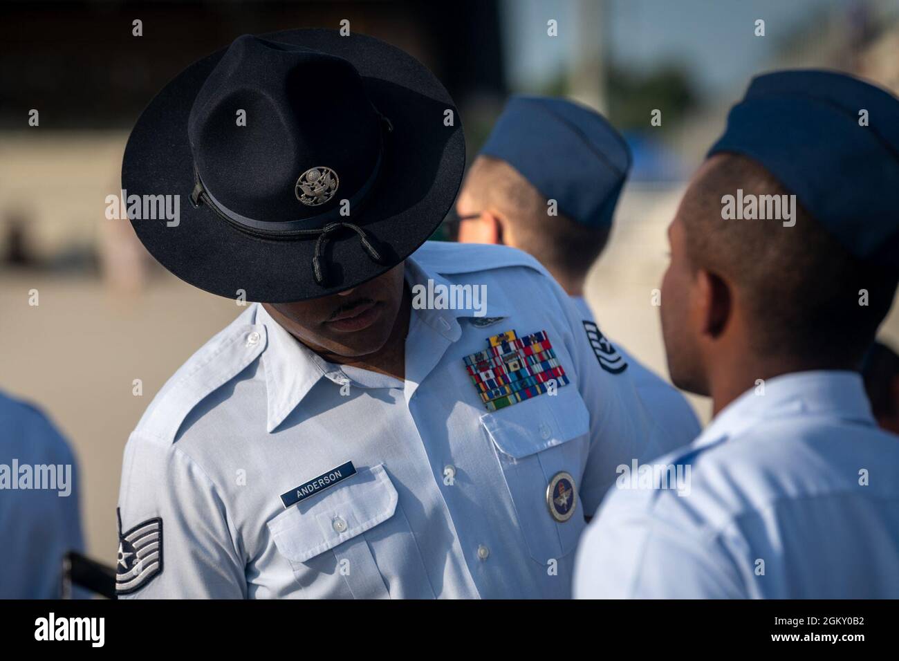U.S. Air Force basic military graduation and coining ceremony is held ...