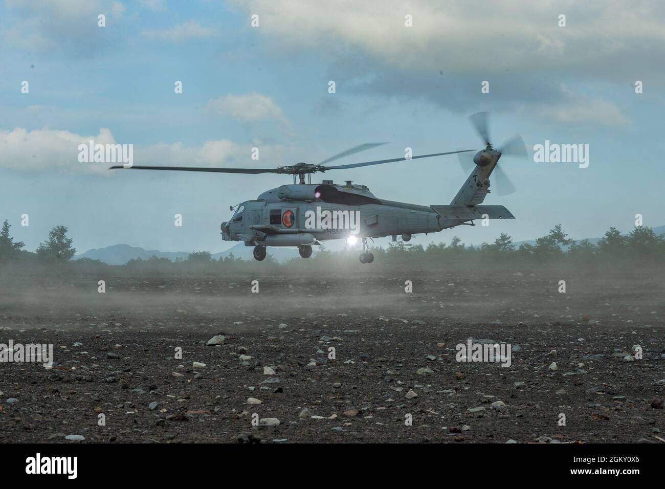 A U.S. Navy SH-60B Seahawk Helicopter assigned to Helicopter Maritime ...