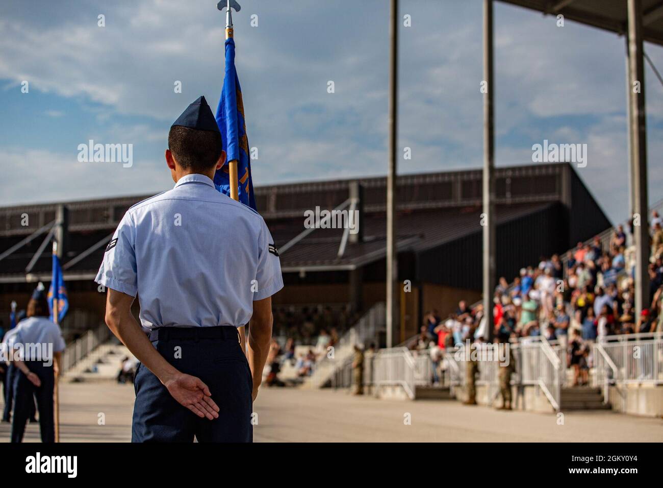 U.S. Air Force basic military graduation and coining ceremony is held ...