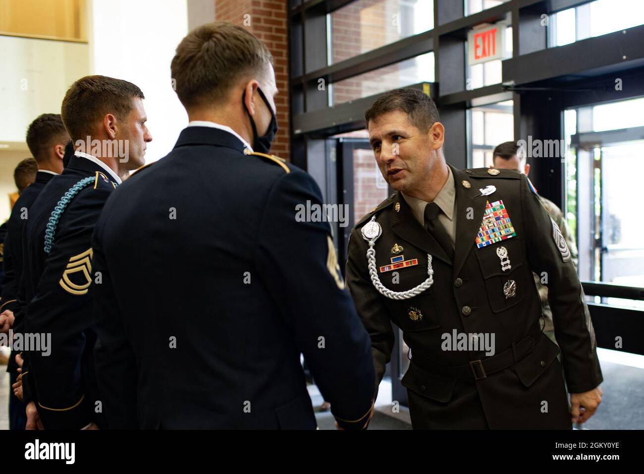 TRADOC CSM. Daniel Hendrix recognizes the participating Soldiers for ...