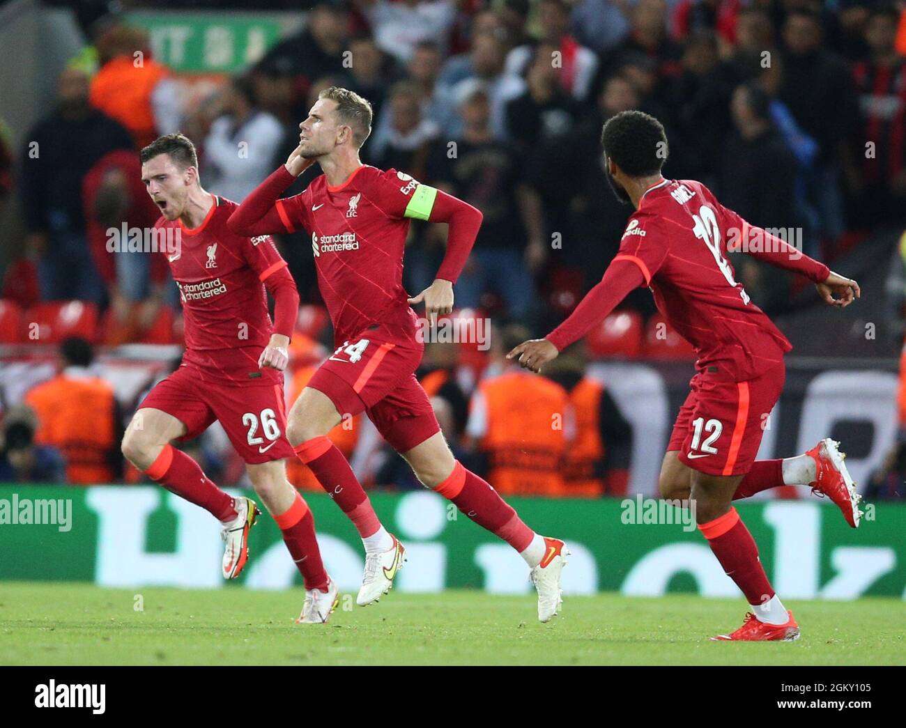 Liverpool, England, 15th September 2021. Jordan Henderson of Liverpool ...