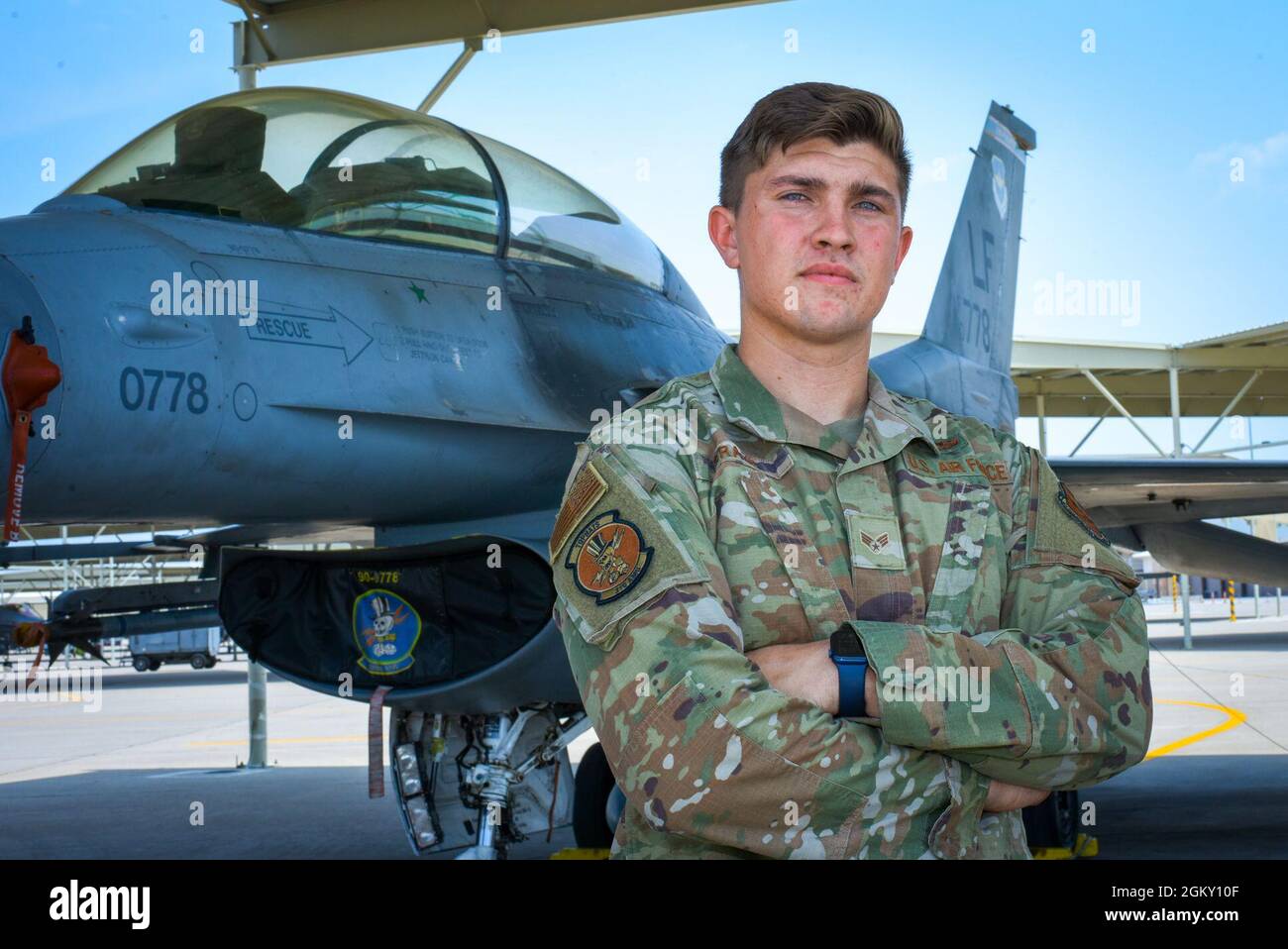 Senior Airman Bailey Brazil, 310th Fighter Squadron F-16 Fighting ...