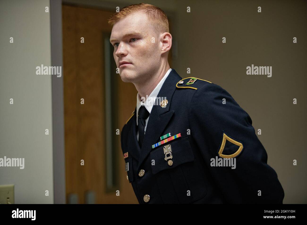 Spc. Jason Geise, from the U.S Army Combined Arms Center, participates ...