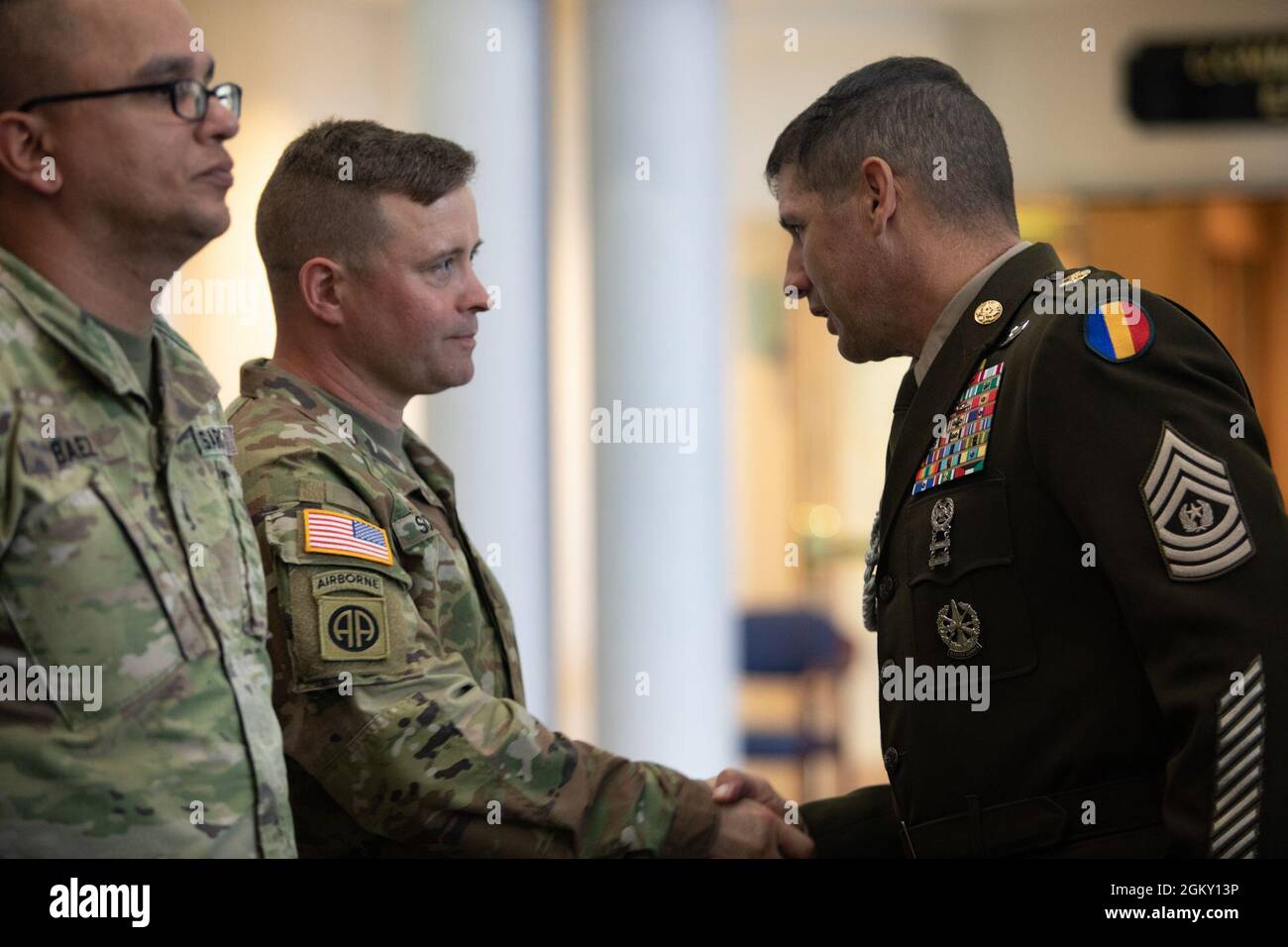 TRADOC CSM. Daniel Hendrix recognizes cadre members for the TRADOC Best ...