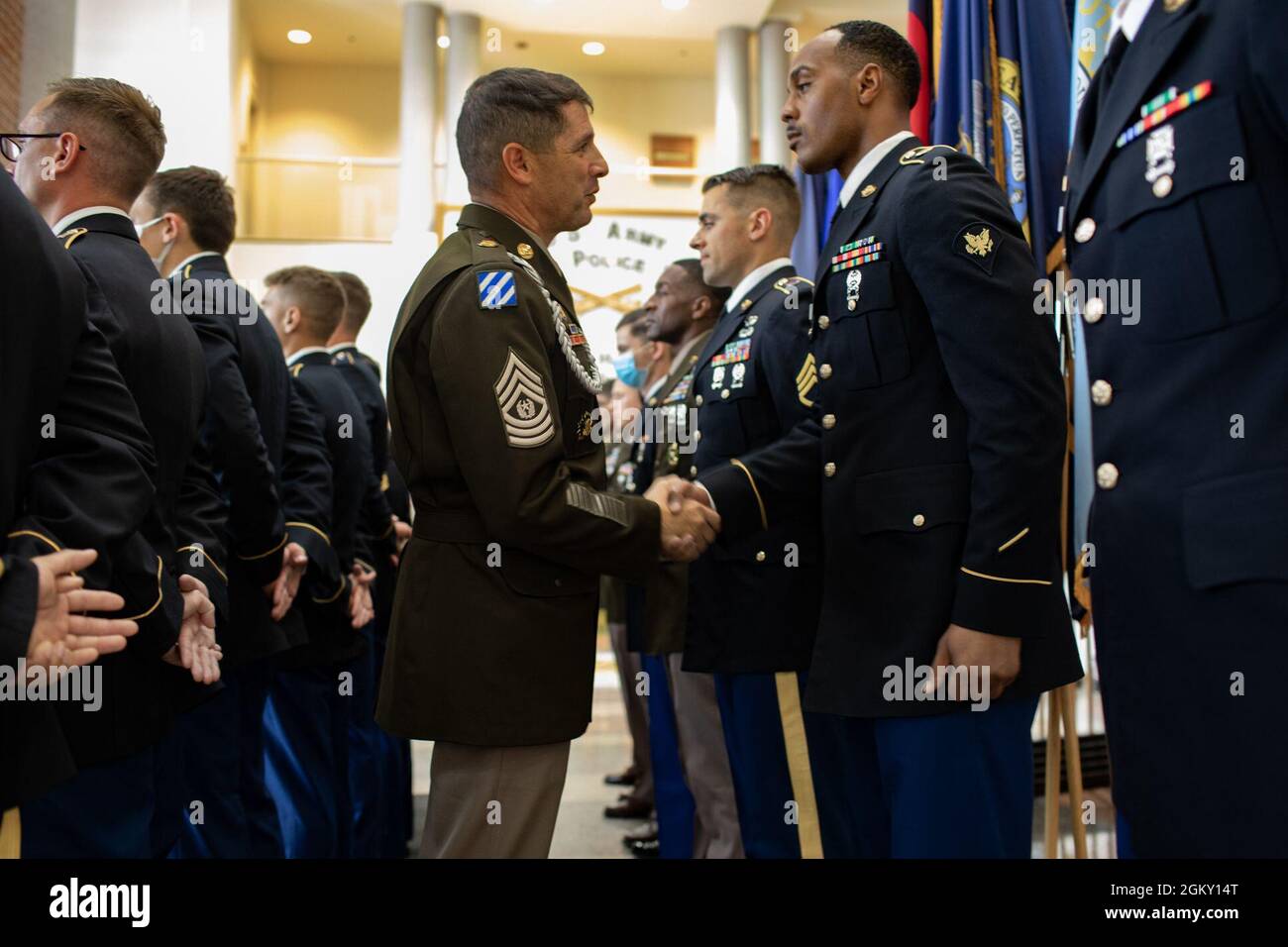 TRADOC CSM. Daniel Hendrix recognizes the participating Soldiers for ...