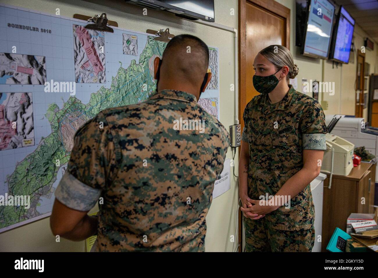 U.S. Marine Corps Cpl. Andreja Chambers, the current operations ...