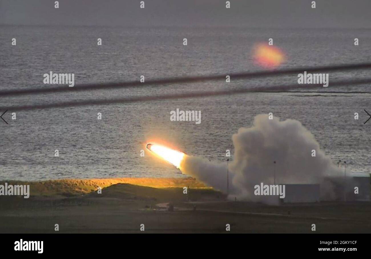 The 4.3K launcher is fired from the Hebrides Range in Scotland during ...