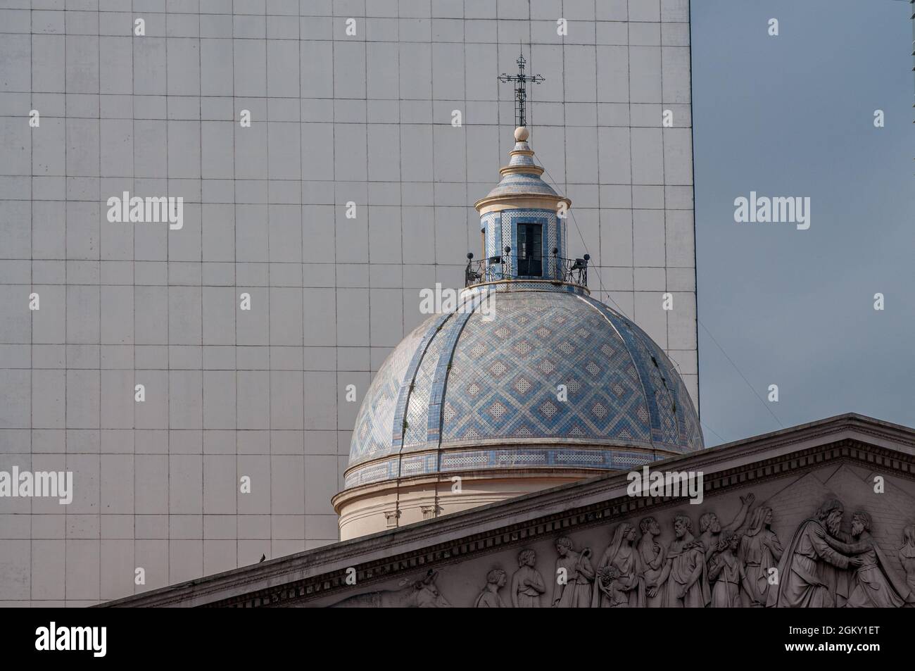 BUENOS AIRES, ARGENTINA - Jan 29, 2011: The dome of the Plaza de Mayo ...