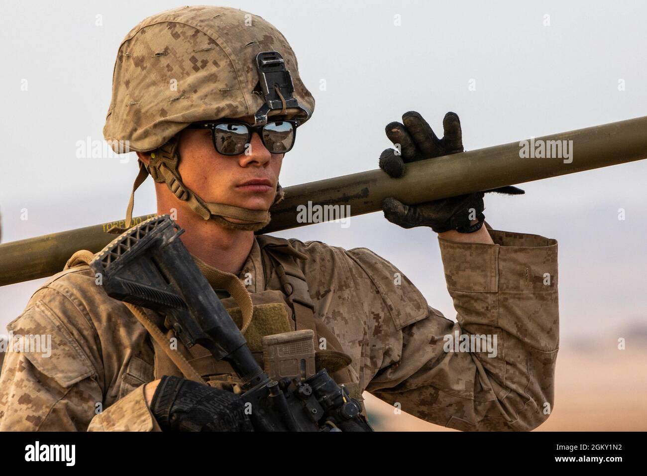 A Marine with 3rd Battalion, 25th Marines, 4th Marine Division ...
